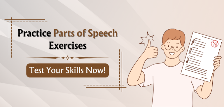 Parts of Speech Exercises with Answers for Class 10